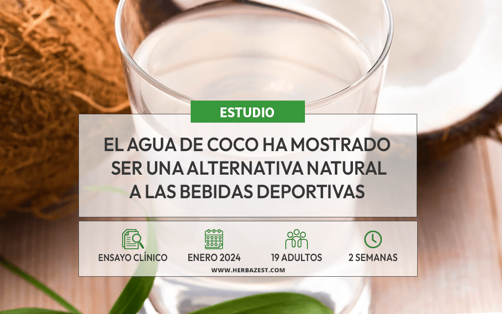 El agua de coco es tan rehidratante como las bebidas deportivas